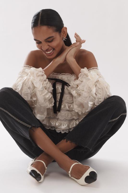 Maeve Heart Toe Mary Jane Flats | Anthropologie Japan - Women's ...