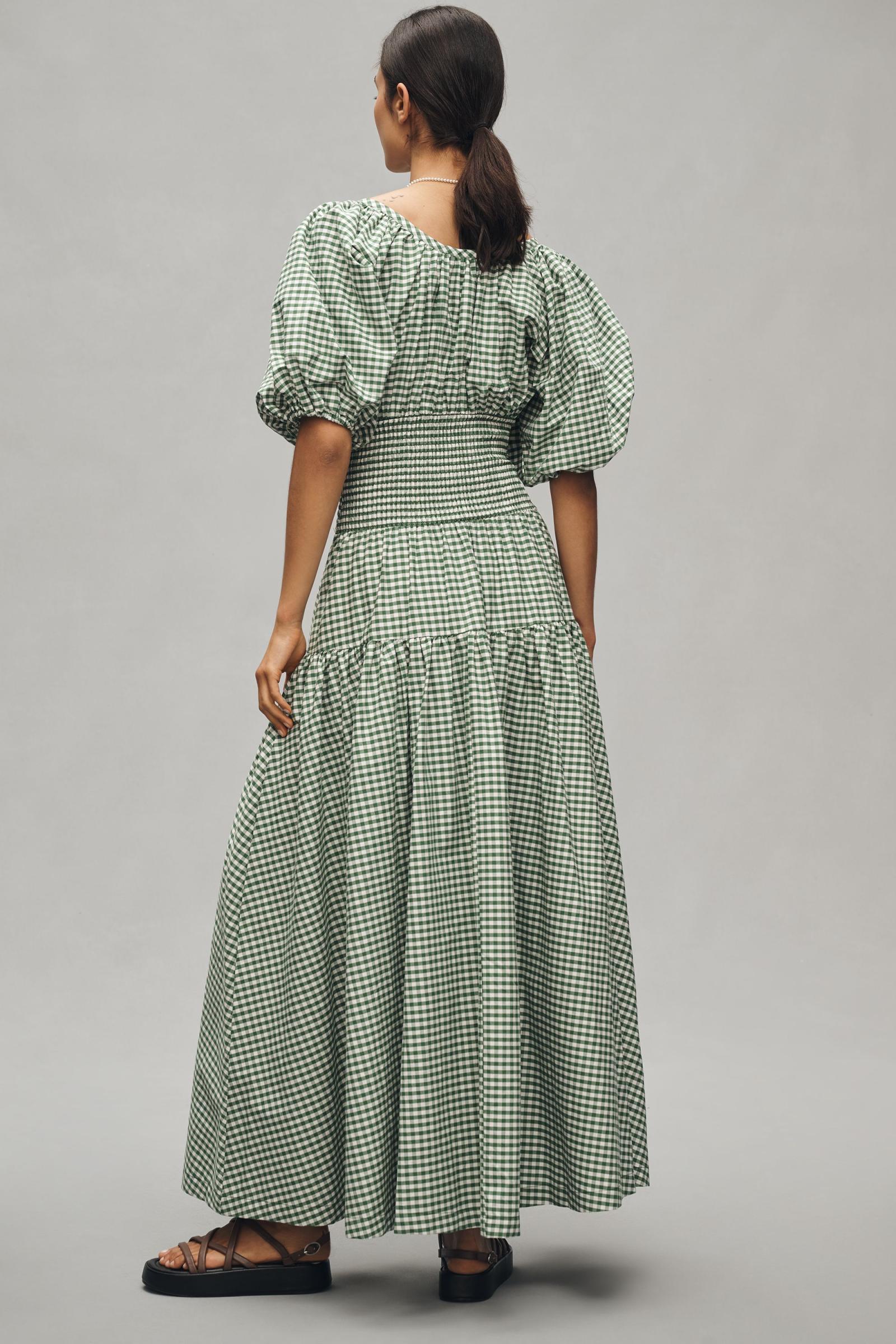 WeWoreWhat Smocked Puff-Sleeve Maxi Dress | Anthropologie ホーム