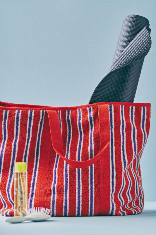 스트라이프 테리 여름 토트 앤트로폴로지 한국 공식 스토어 유니크한 여성 패션 및 라이프스타일 편집샵 200개이상의 프리미엄 브랜드 여성 의류 액세서리 홈