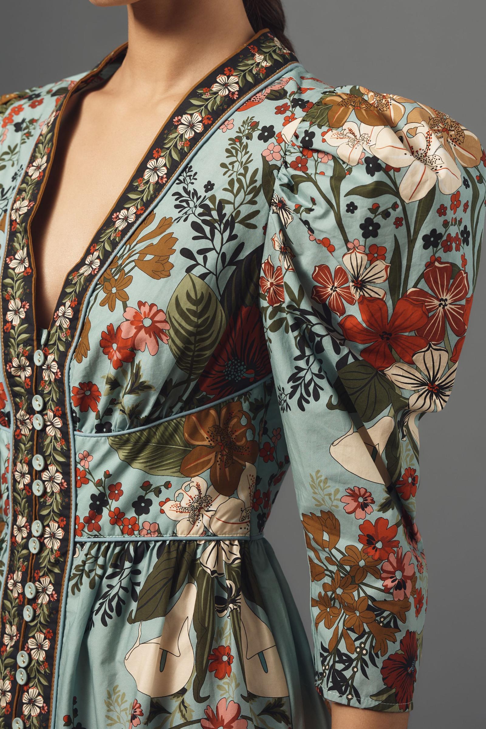 Mini Vestido Farm Rio Blue Beauty Bouquet | Anthropologie México - Ropa ...