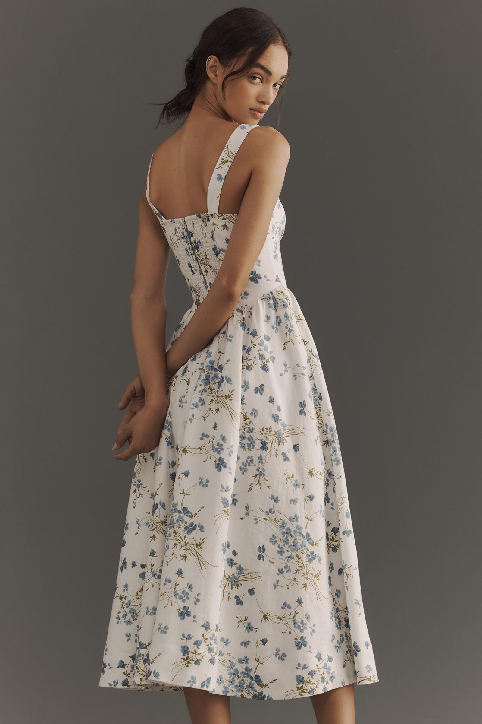 Reformation Balia Linen Midi Dress | Anthropologie Korea - Women's ...