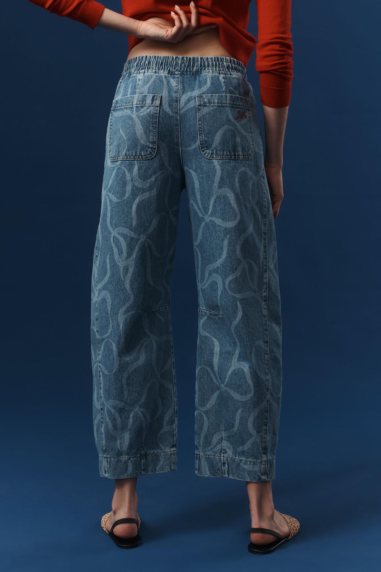 Damson Madder Felix Bow Laser Jeans | Anthropologie ホーム