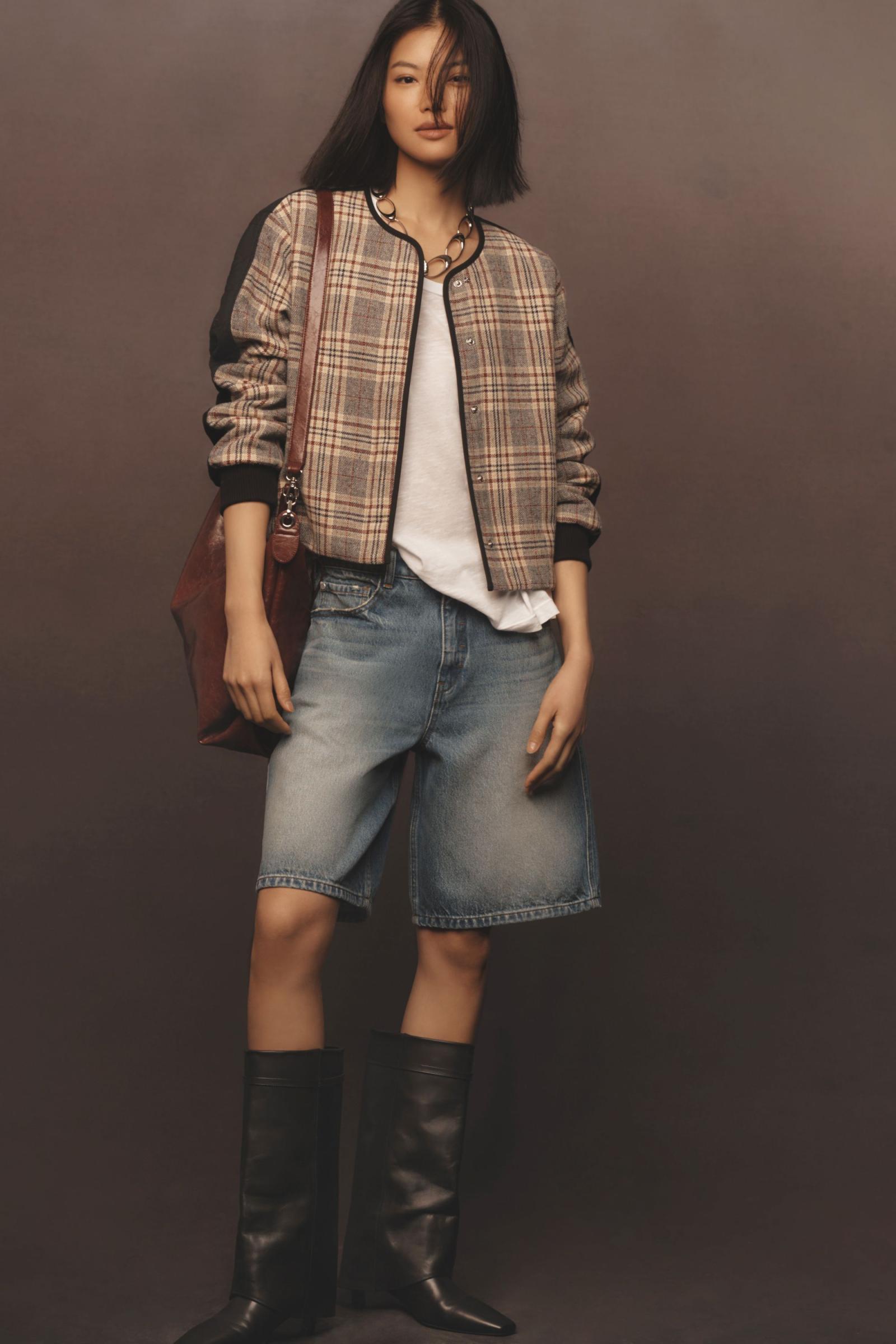 돌란 레프트 코스트 패브릭 믹스 퀼팅 재킷 앤트로폴로지 한국 공식 스토어 유니크한 여성 패션 및 라이프스타일 편집샵 200개이상의 프리미엄 브랜드 여성 의류