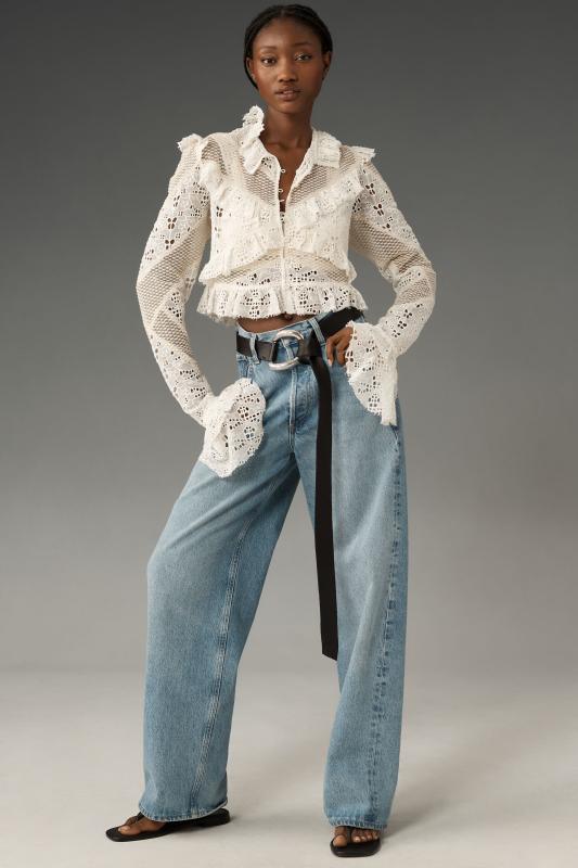 By Anthropologie Embroidered Lace Cropped Jacket | Anthropologie Japan ...