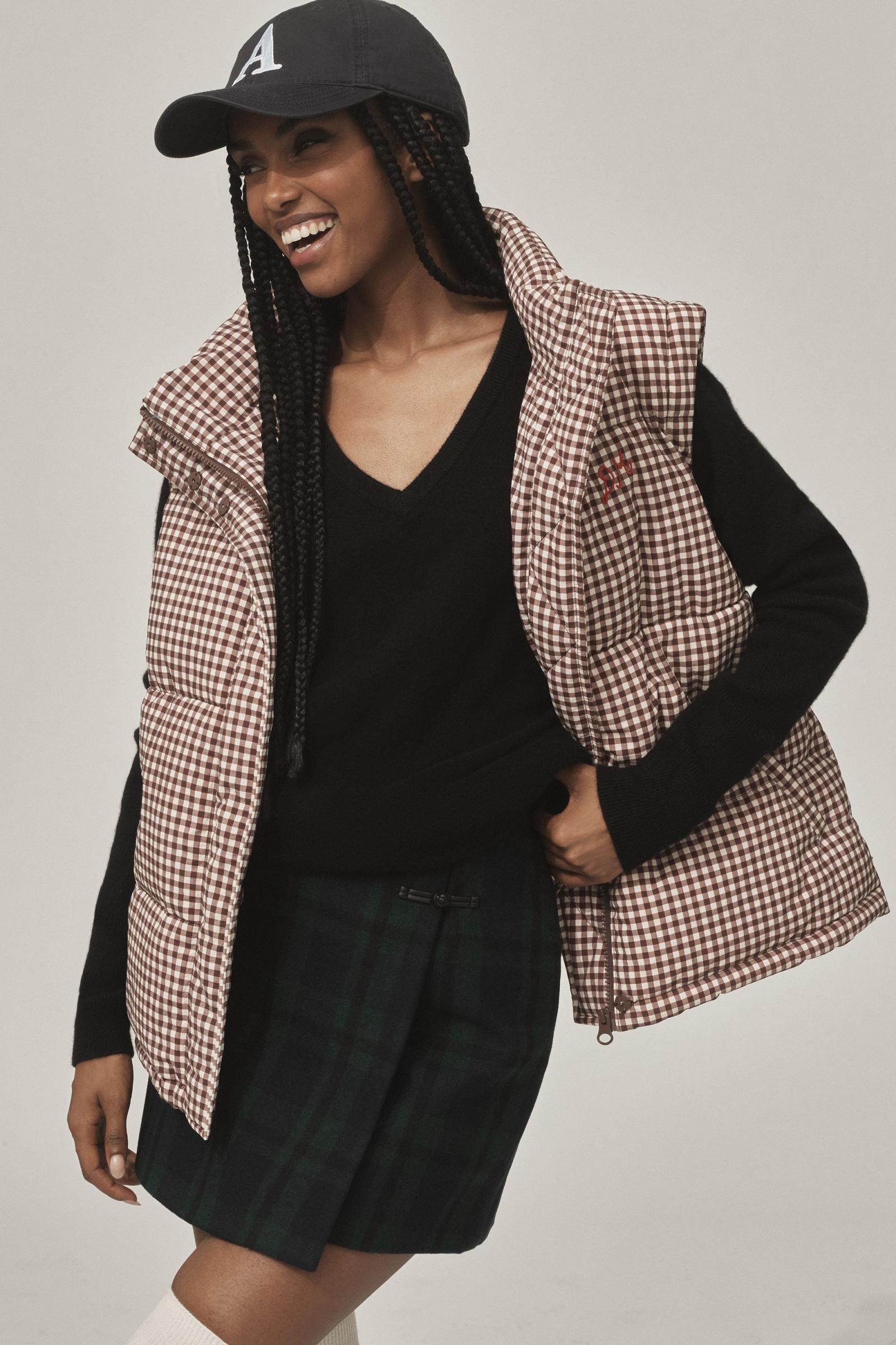 Damson Madder Jennifer Check Puffer Jacket | Anthropologie Japan ...