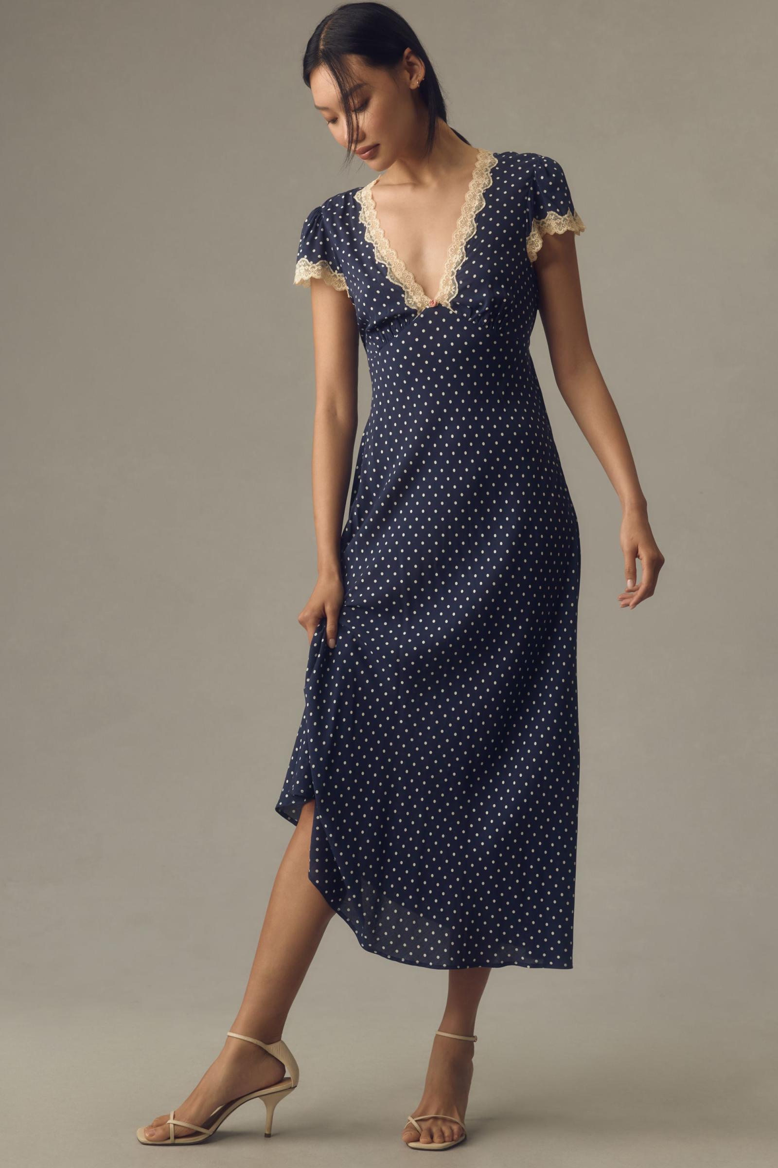 Rixo 클라리스 미디 드레스 앤트로폴로지 한국 공식 스토어 유니크한 여성 패션 및 라이프스타일 편집샵 200개이상의 프리미엄 브랜드 여성 의류 액세서리 홈