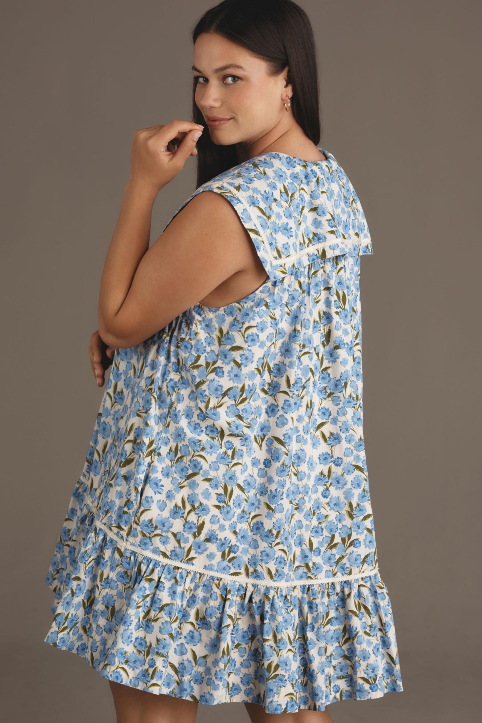 Maeve 칼라 포플린 스윙 미니 드레스 앤트로폴로지 한국 공식 스토어 유니크한 여성 패션 및 라이프스타일 편집샵 200개이상의 프리미엄 브랜드 여성 의류