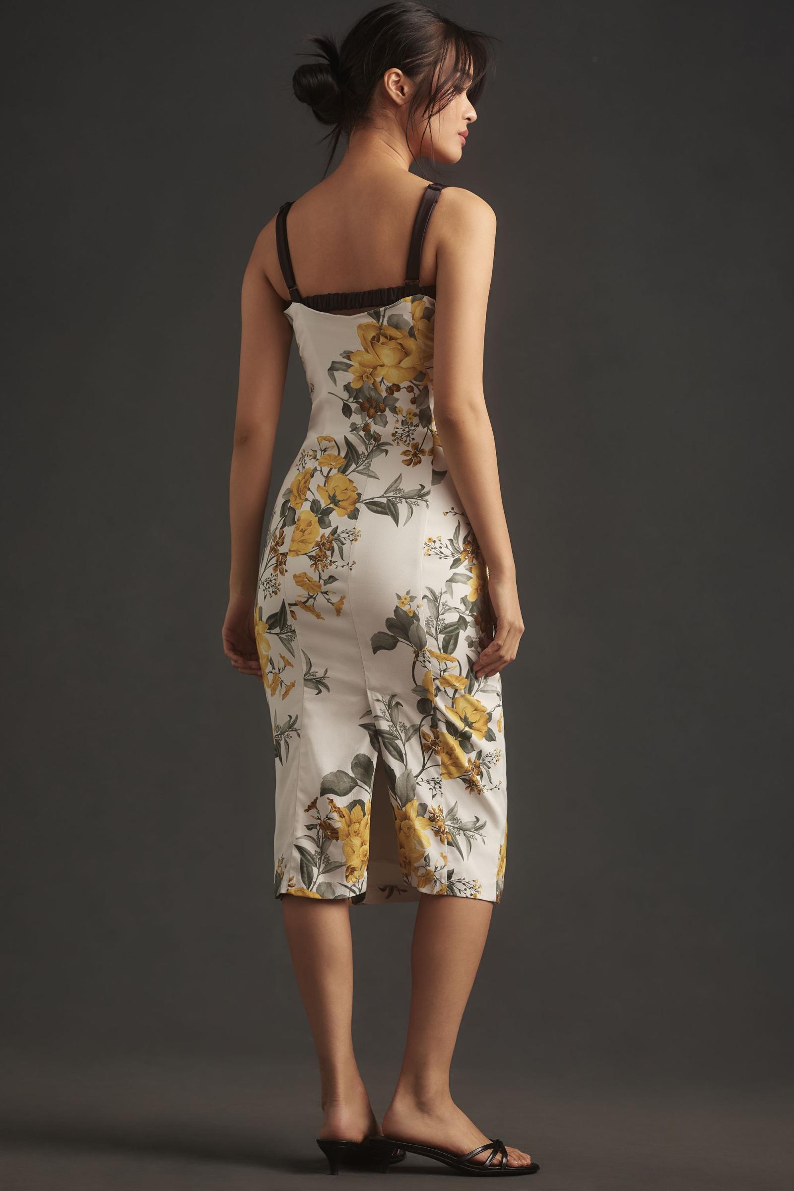 Maeve 민소매 스퀘어넥 칼럼 미디 드레스 앤트로폴로지 한국 공식 스토어 유니크한 여성 패션 및 라이프스타일 편집샵 200개이상의 프리미엄 브랜드 여성 의류