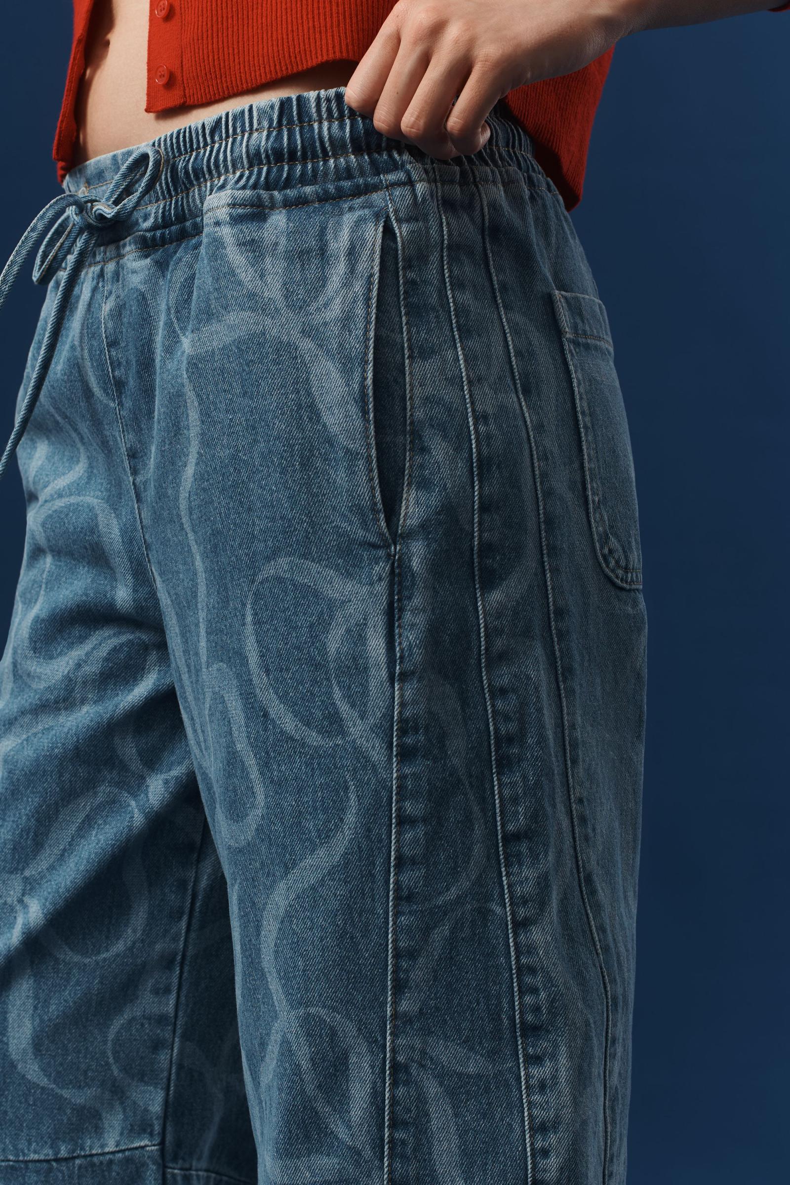 Damson Madder Felix Bow Laser Jeans | Anthropologie ホーム