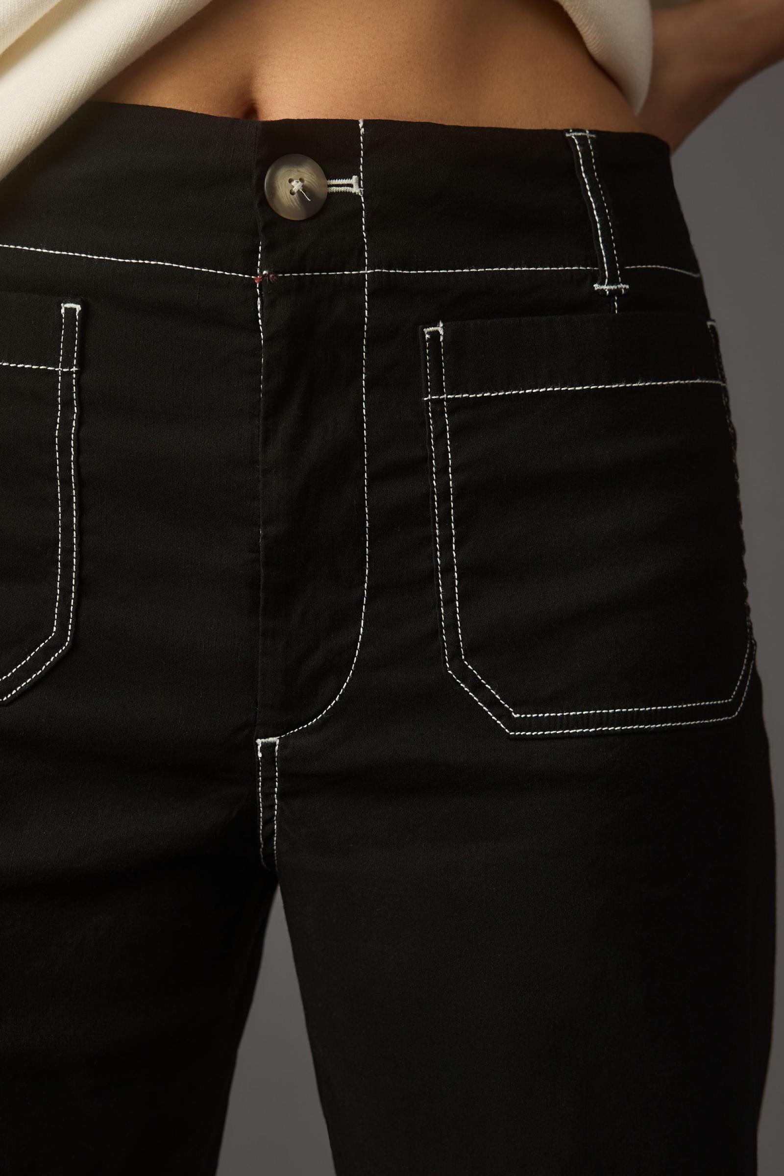 Maeve의 콜레트 크롭 와이드 레그 팬츠 대비 스티치 에디션 앤트로폴로지 한국 공식 스토어 유니크한 여성 패션 및 라이프스타일 편집샵 200개이상의 프리미엄