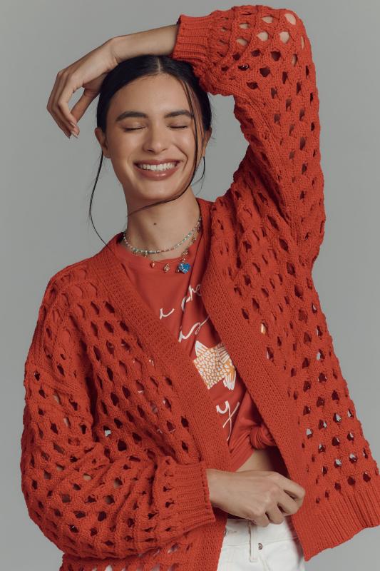 메이브 청키 오픈 스티치 카디건 앤트로폴로지 한국 공식 스토어 유니크한 여성 패션 및 라이프스타일 편집샵 200개이상의 프리미엄 브랜드 여성 의류 액세서리 홈