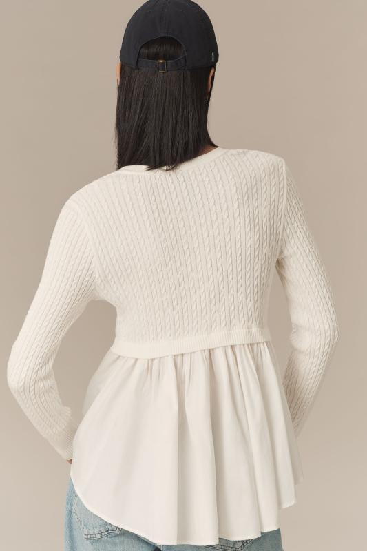 By Anthropologie Twofer Cable Cardigan Sweater | Anthropologie ホーム