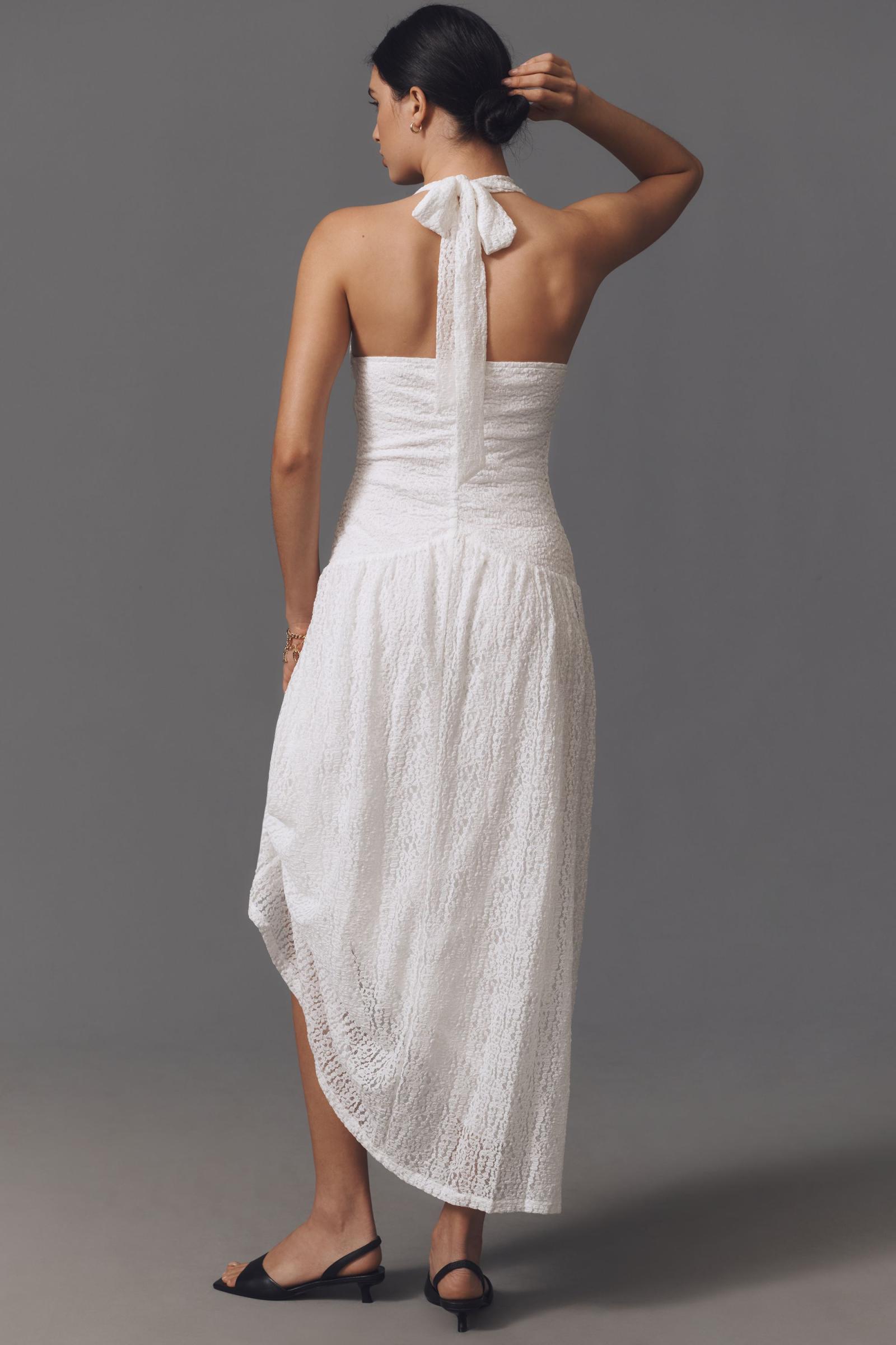 플랫 화이트 플런지 슬림 맥시 드레스 앤트로폴로지 한국 공식 스토어 유니크한 여성 패션 및 라이프스타일 편집샵 200개이상의 프리미엄 브랜드 여성 의류 액세서리