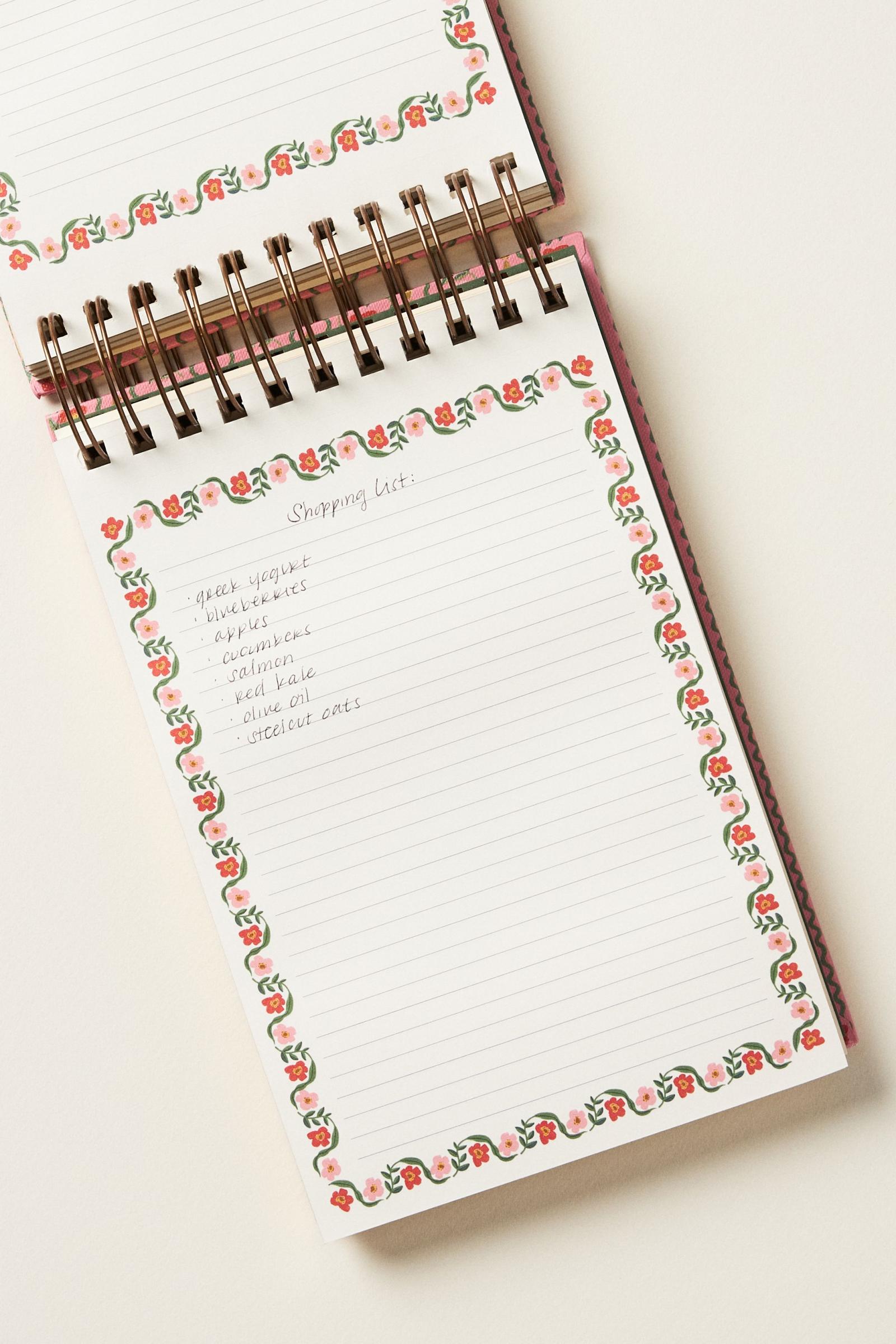 Rifle Paper Co. Delphine Desktop Spiral Notepad | 앤트로폴로지 한국 공식 스토어 ...