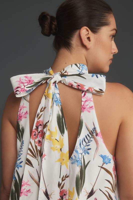 Maeve의 Lucey 홀터 포플린 미니 드레스 앤트로폴로지 한국 공식 스토어 유니크한 여성 패션 및 라이프스타일 편집샵 200개이상의 프리미엄 브랜드 여성 의류