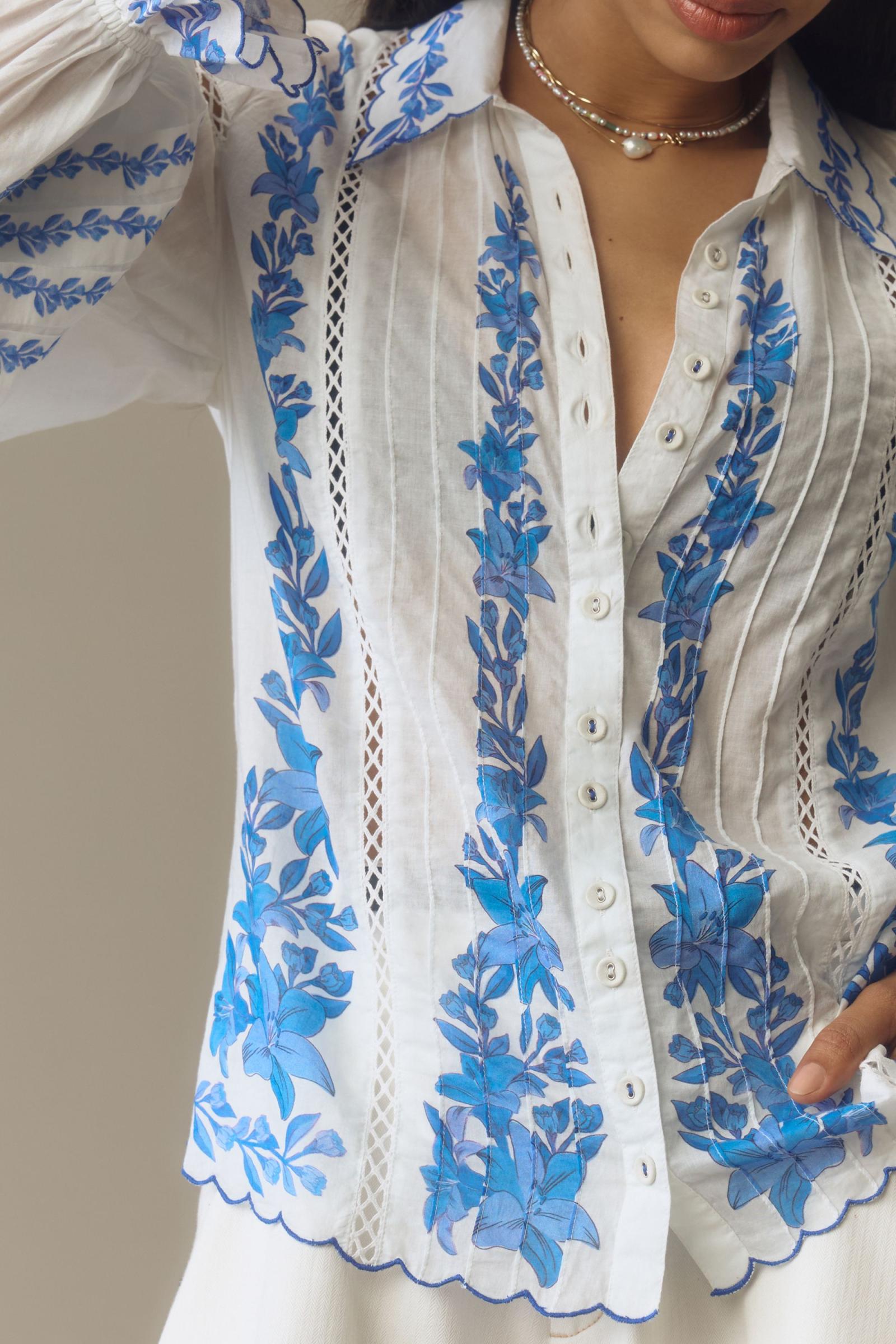 Farm Rio 자수 블라우스 앤트로폴로지 한국 공식 스토어 유니크한 여성 패션 및 라이프스타일 편집샵 200개이상의 프리미엄 브랜드 여성 의류 액세서리 홈