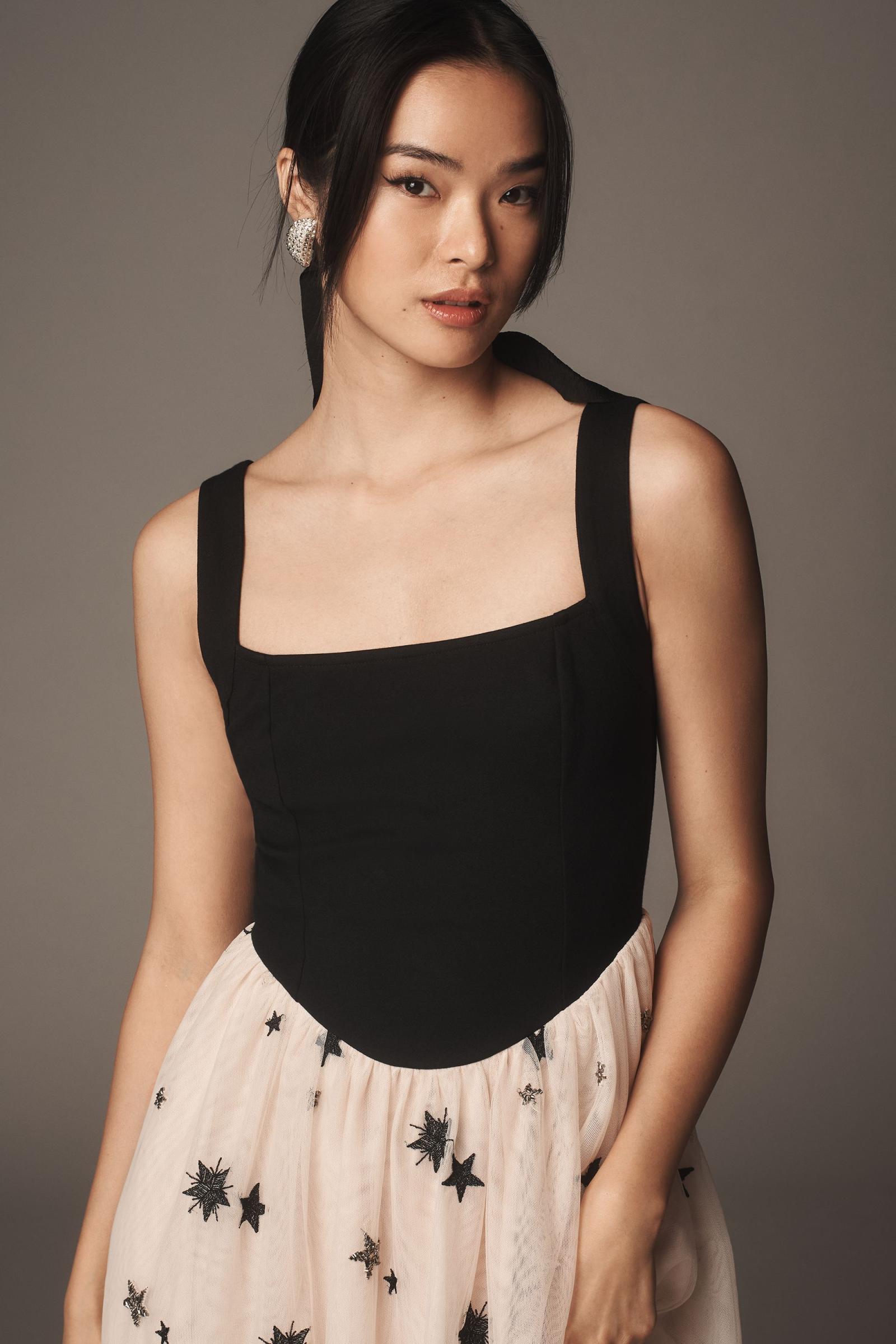 메이브 스퀘어넥 A라인 투퍼 맥시 드레스 앤트로폴로지 한국 공식 스토어 유니크한 여성 패션 및 라이프스타일 편집샵 200개이상의 프리미엄 브랜드 여성 의류