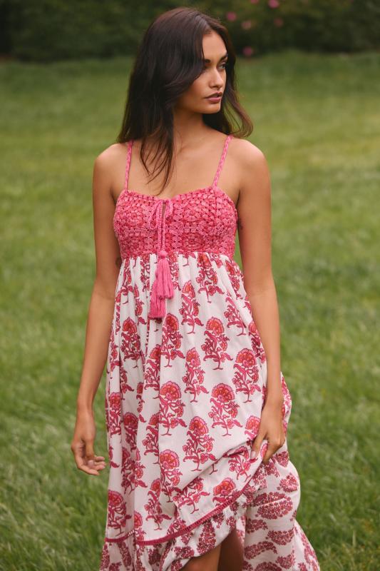 Ros Garden 뉴기니 맥시 드레스 앤트로폴로지 한국 공식 스토어 유니크한 여성 패션 및 라이프스타일 편집샵 200개이상의 프리미엄 브랜드 여성 의류