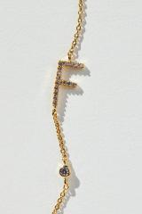 Anthropologie delicate monogram necklace store