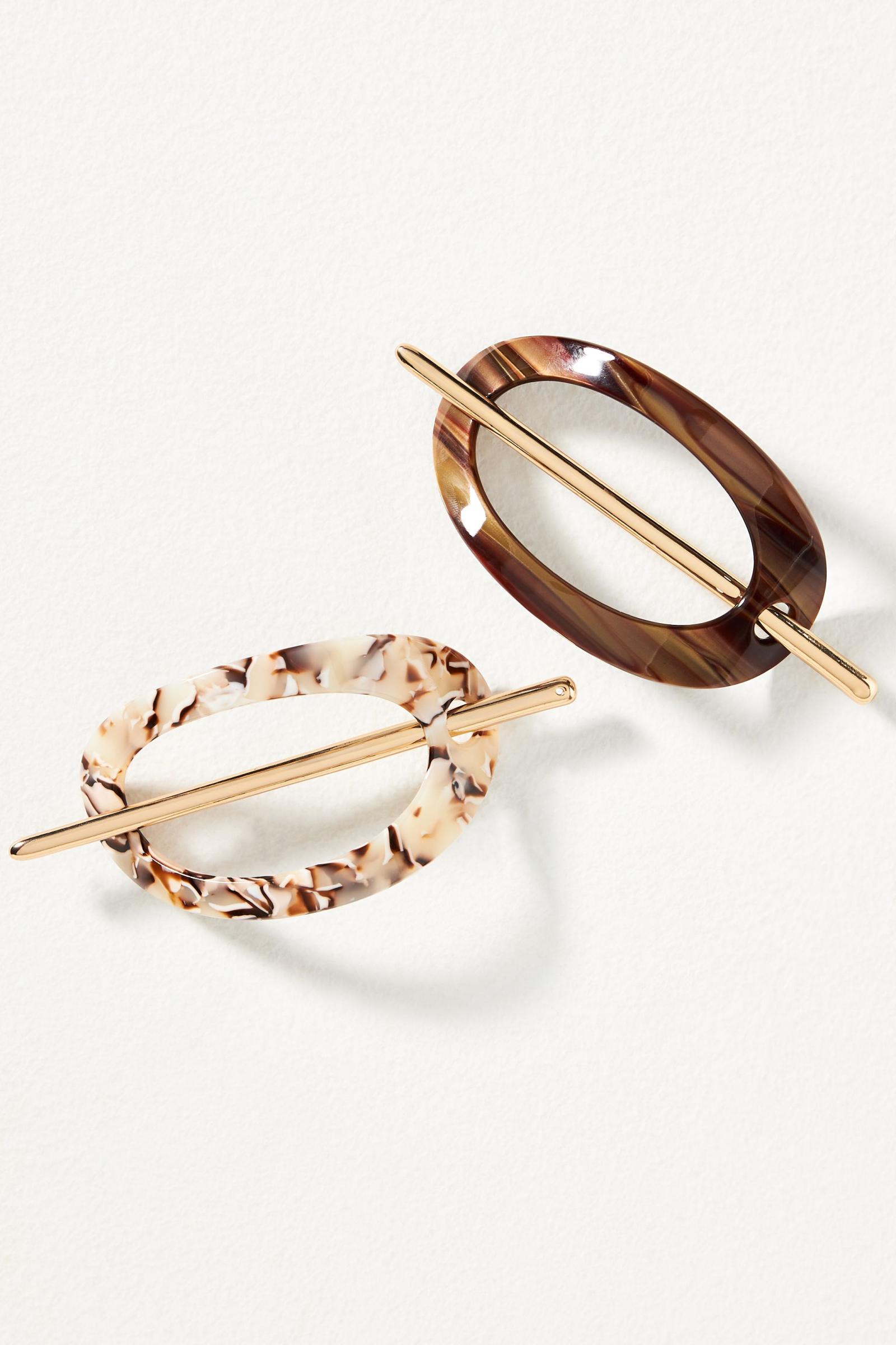 Oval Resin Hair Pins, Set of 2 | Anthropologie Japan - Women's Clothing ...