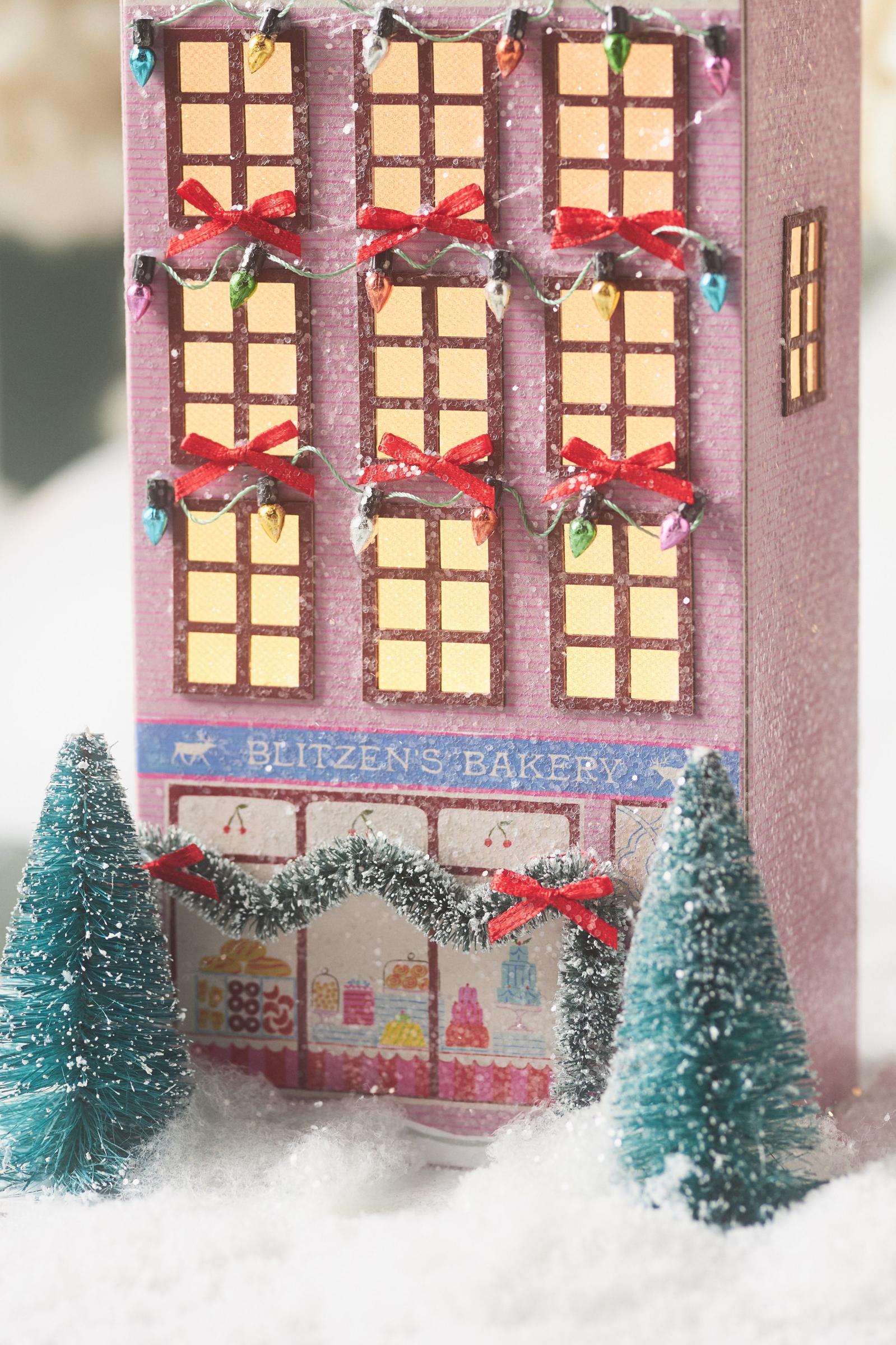 Emily Taylor x Anthropologie Light-Up Holiday Village Paper House ...