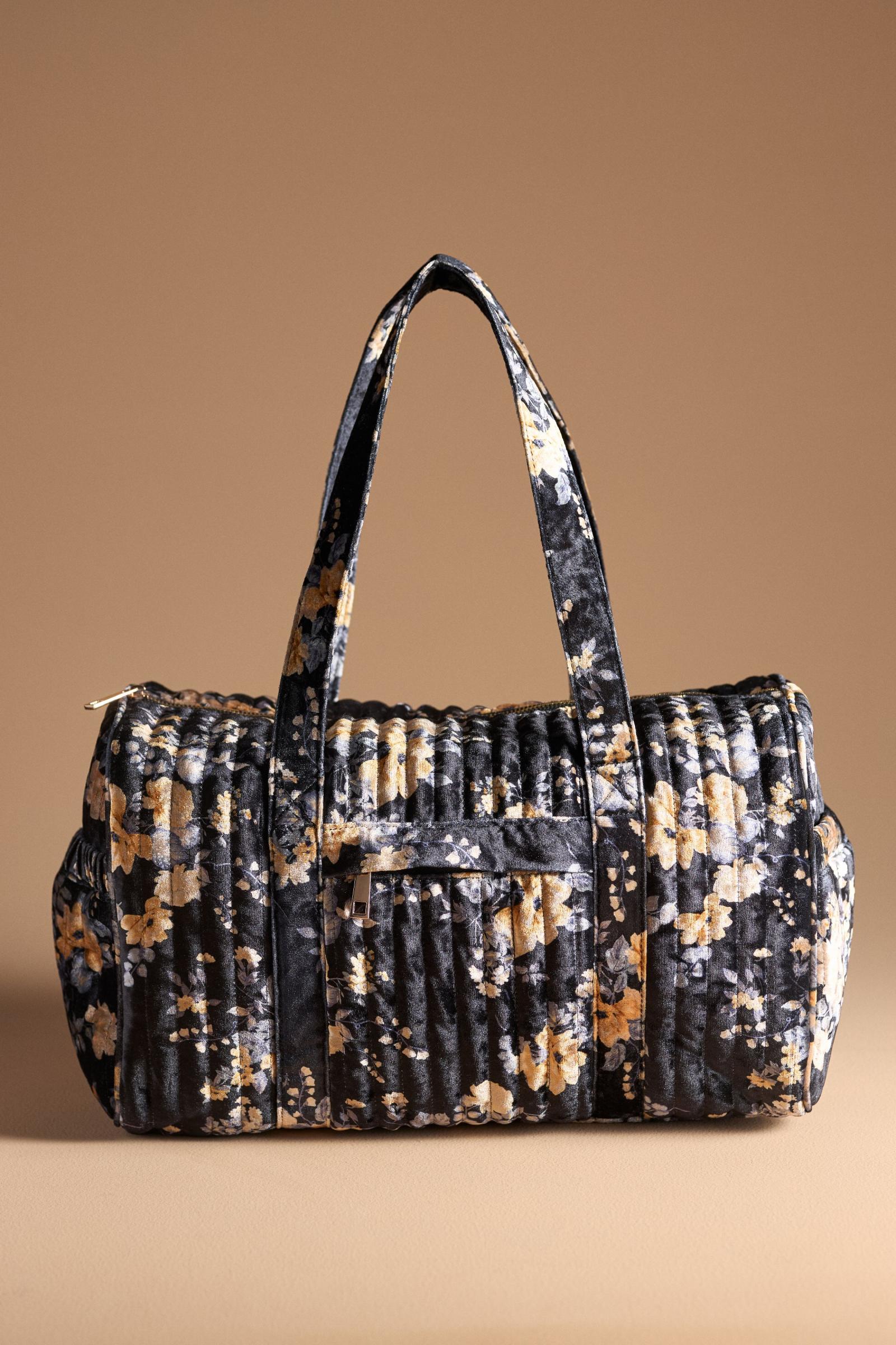 Quilted Velvet Weekender | Anthropologie Japan - Women's Clothing ...