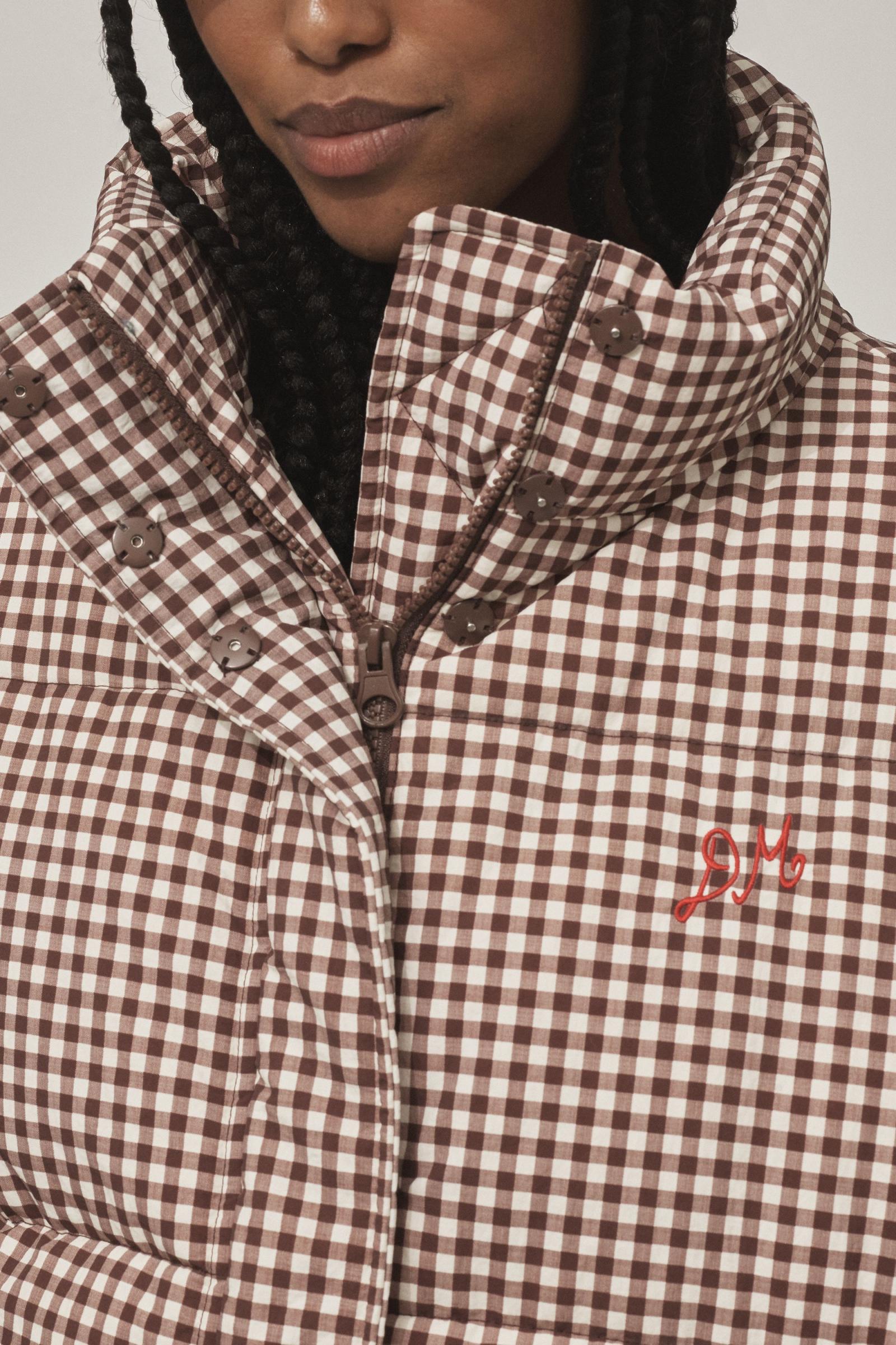 Damson Madder Jennifer Check Puffer Jacket | 앤트로폴로지 한국 공식 스토어 : 유니크한 여성 ...