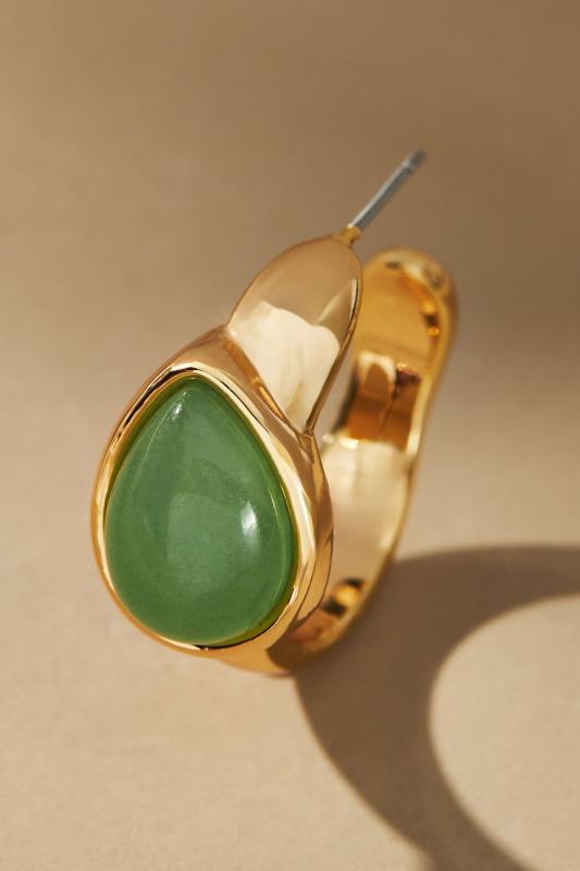 스톤 삽입 후프 귀걸이 앤트로폴로지 한국 공식 스토어 유니크한 여성 패션 및 라이프스타일 편집샵 200개이상의 프리미엄 브랜드 여성 의류 액세서리 홈 인테리어