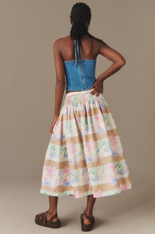 헌터 벨 팰런 미디 스커트 앤트로폴로지 한국 공식 스토어 유니크한 여성 패션 및 라이프스타일 편집샵 200개이상의