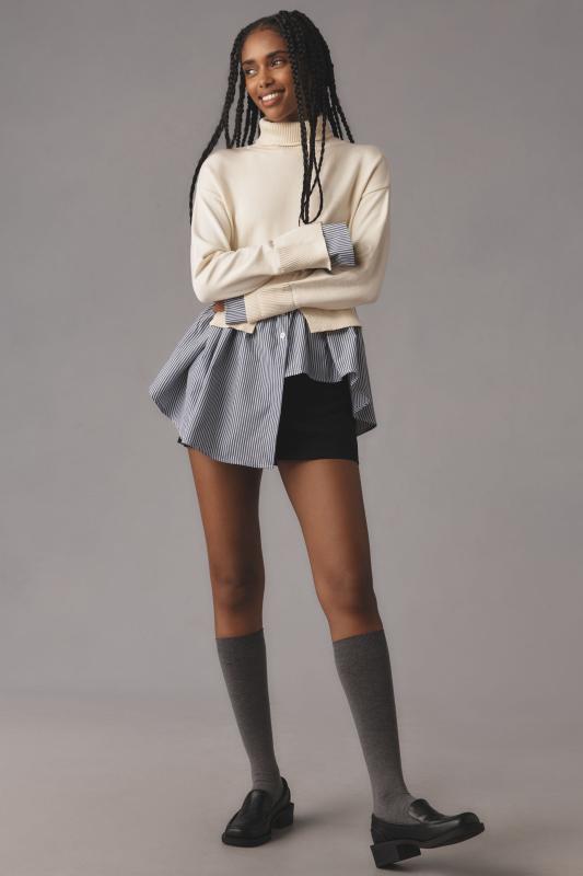 아반트룩 스플릿 터틀넥 스웨터 앤트로폴로지 한국 공식 스토어 유니크한 여성 패션 및 라이프스타일 편집샵 200개이상의 프리미엄 브랜드 여성 의류 액세서리 홈