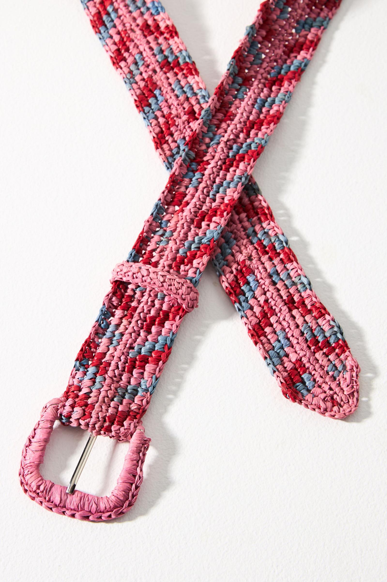 French Knot Savannah Raffia Belt | Anthropologie ホーム