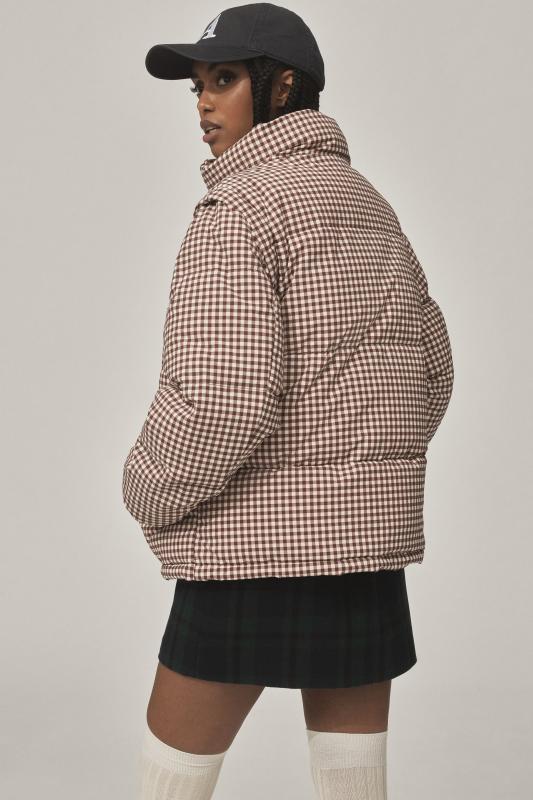 Damson Madder Jennifer Check Puffer Jacket | Anthropologie Japan ...