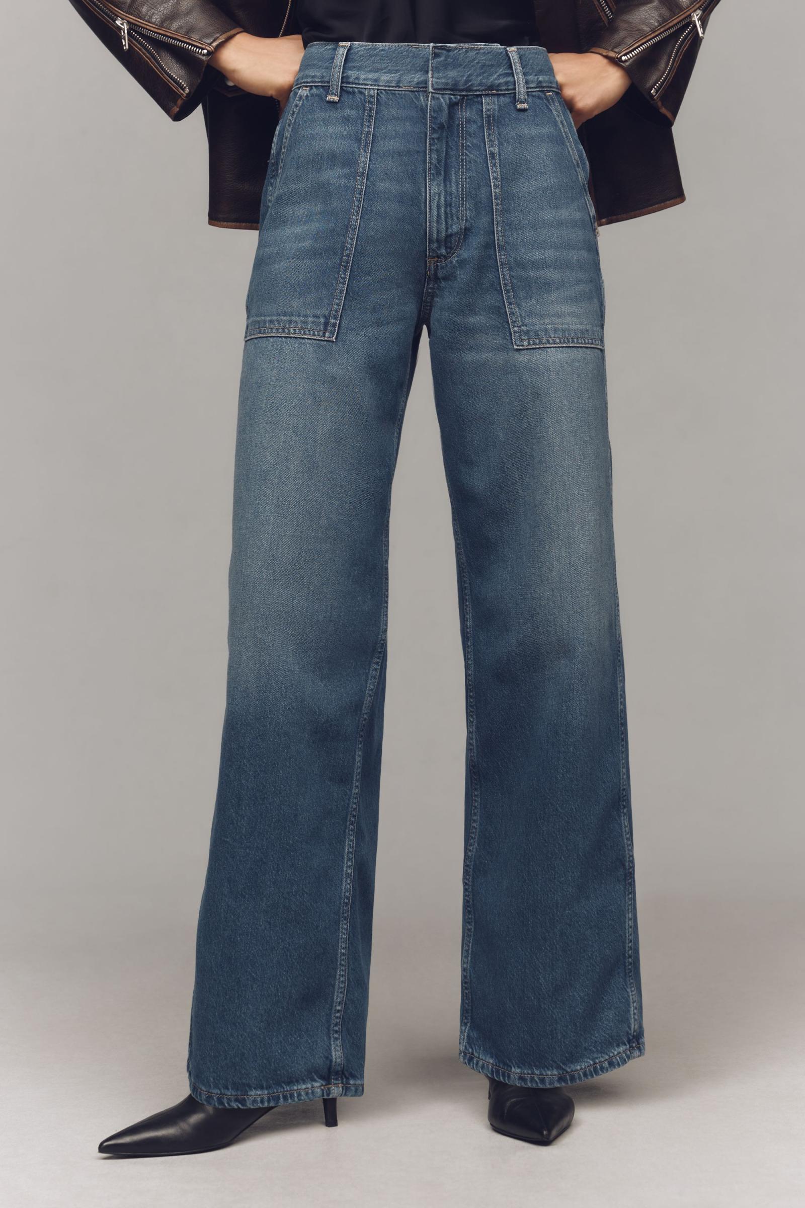 Pilcro Utility High-Rise Wide-Leg Jeans | Anthropologie Japan - Women's ...