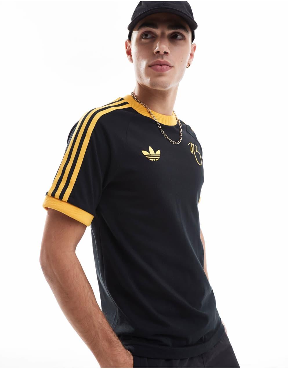 Black adidas t shirt store
