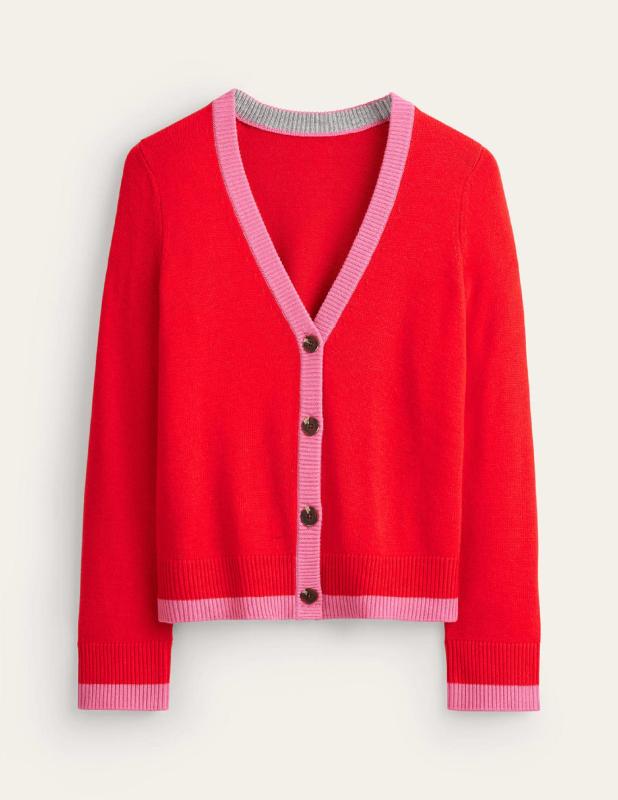 Alma Contrast Trim Cardigan | Boden Clothing for Women, Men and ...
