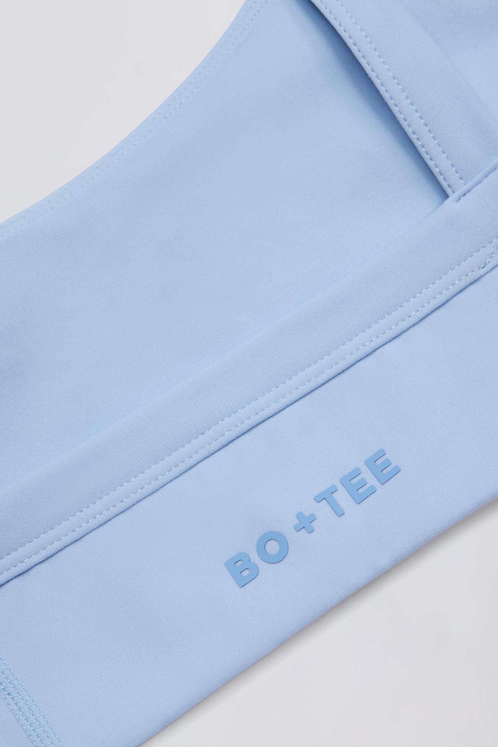 Soft Active Seam-detail Sports Bra In Sky | Bo And Tee United States