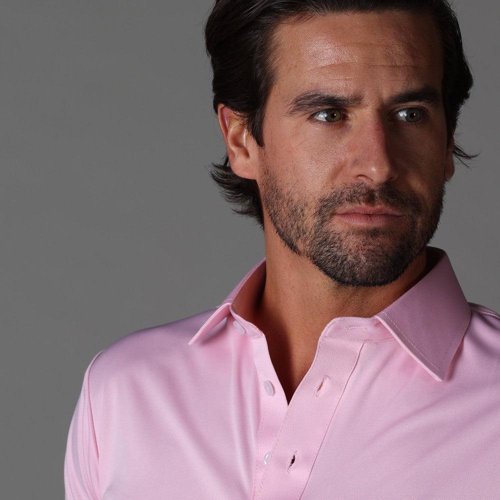 Semi-Spread Collar Polo Pink | Collars & Co.: Designer Polo Shirts ...