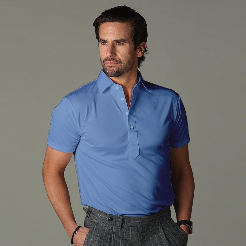Semi-Spread Collar Polo French Blue | Collars & Co.: Designer Polo ...