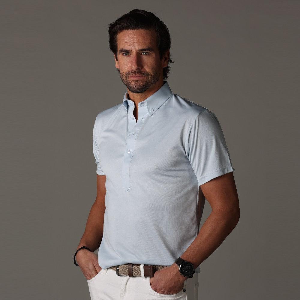 Oxford Button Down Collar Polo Light Blue | Collars & Co: Designer Polo ...