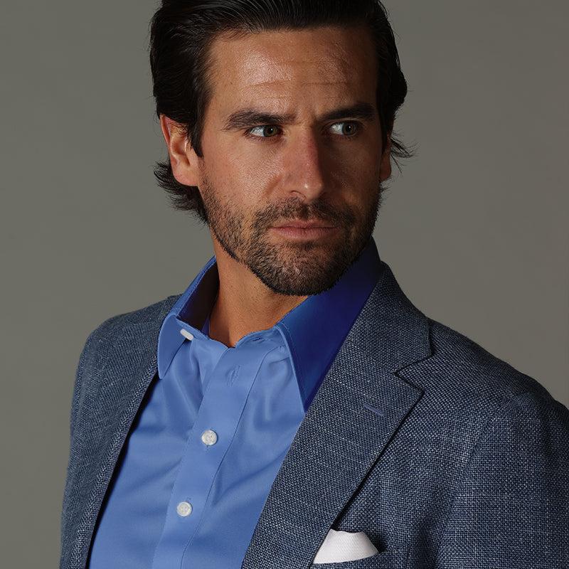 The Original Dress Collar Polo™ French Blue | Collars & Co: Designer ...