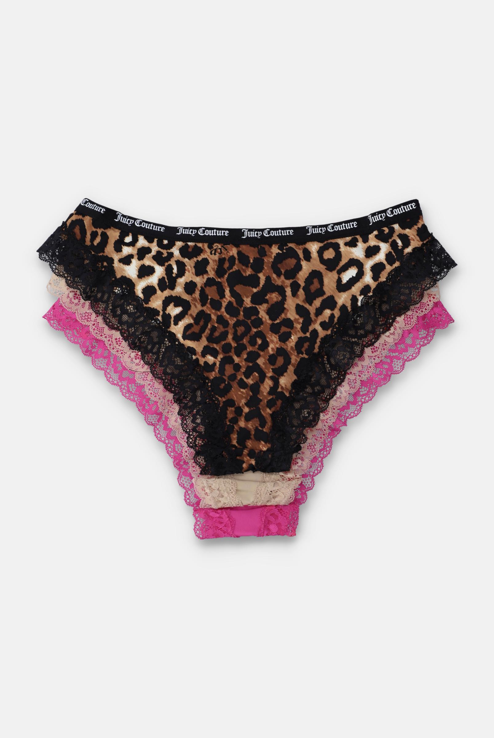 3 Slips En Microfibre Garnis De Dentelle | Juicy Couture France