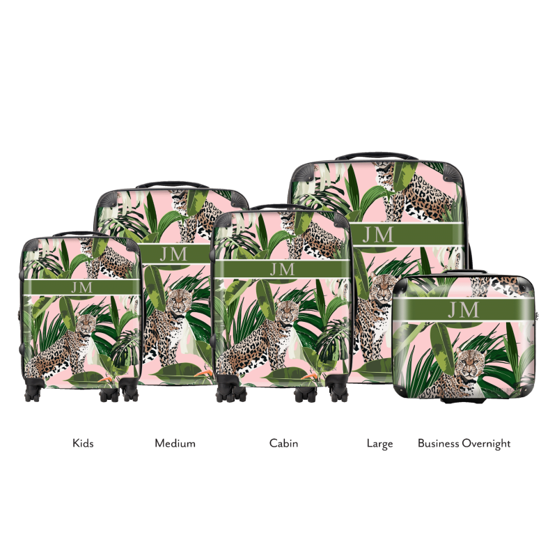 Full Set Jungle Leopard Luggage 5 Piece | Lily & Bean USA - Luxury ...