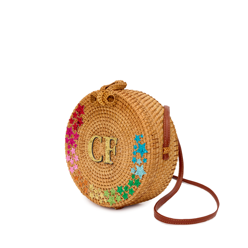 Mabel Rattan Rainbow Bag | Lily & Bean Australia - Luxury Personalised ...