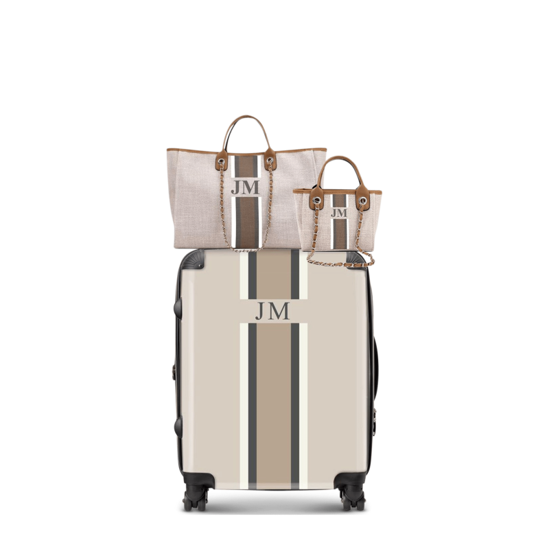 Trio Luggage Set - Soft Fawn | Lily & Bean USA - Luxury Personalized ...