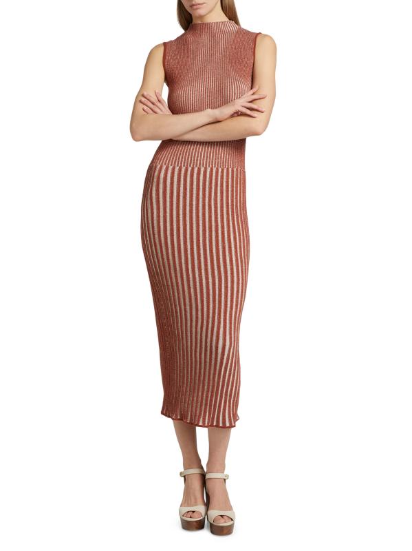 Shop Escvdo - Spondylus Golfo Rib-Knit Midi-Dress | Saks Fifth Avenue ...