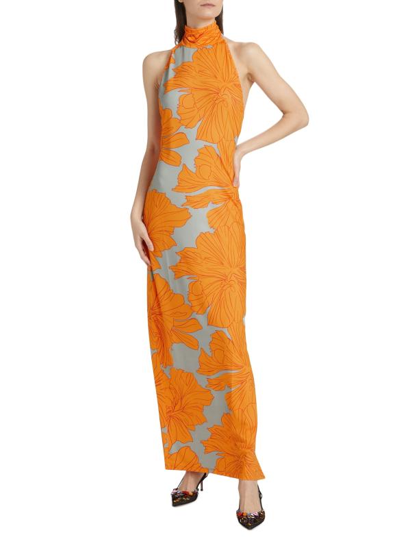 Eywasouls Malibu - Montana Floral Turtleneck Maxi Dress をオンライン購入 | Saks ...