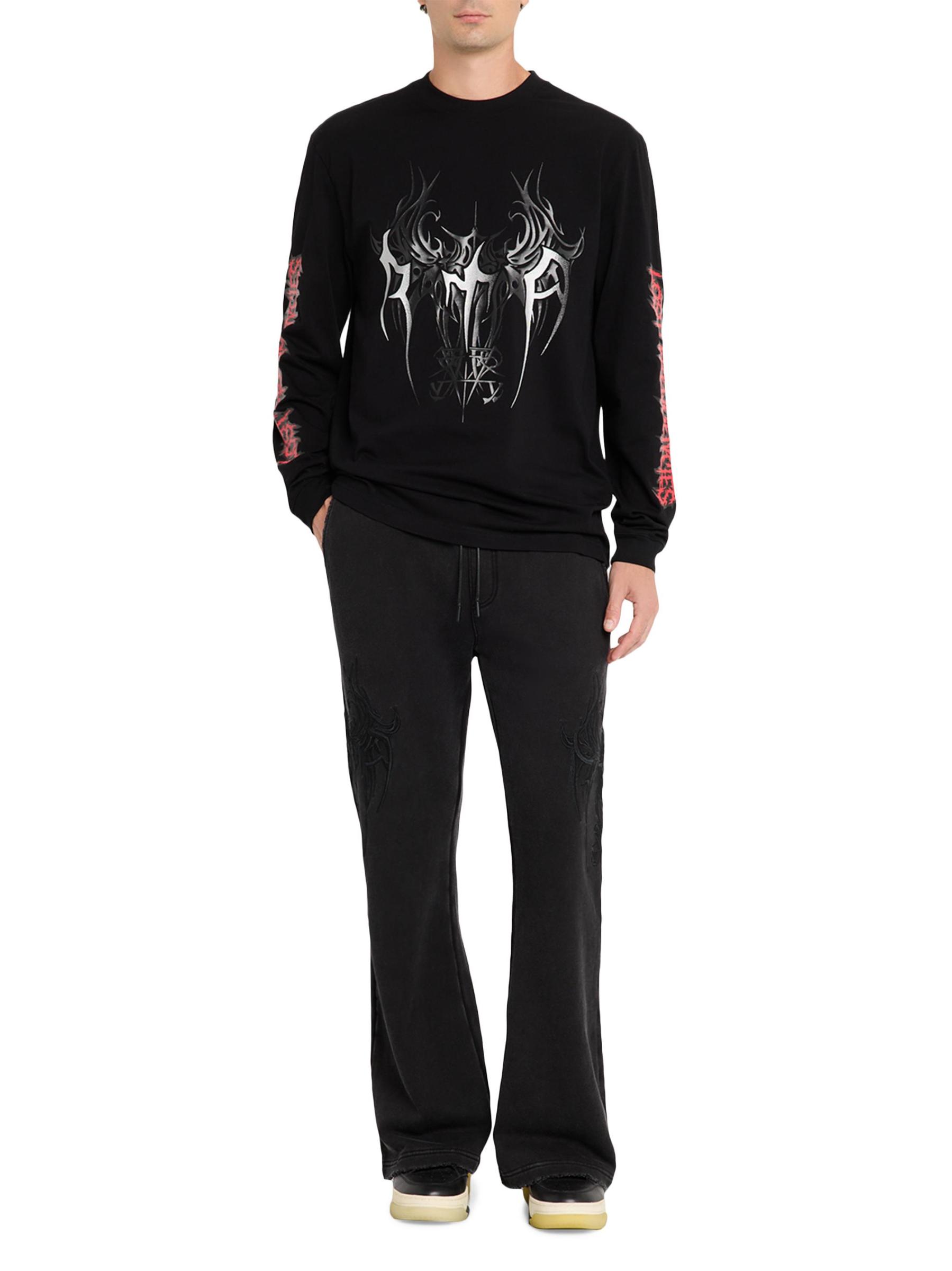 RtA - Cyber Sigilism Embroidered Flared Sweatpants をオンライン購入 | Saks ...