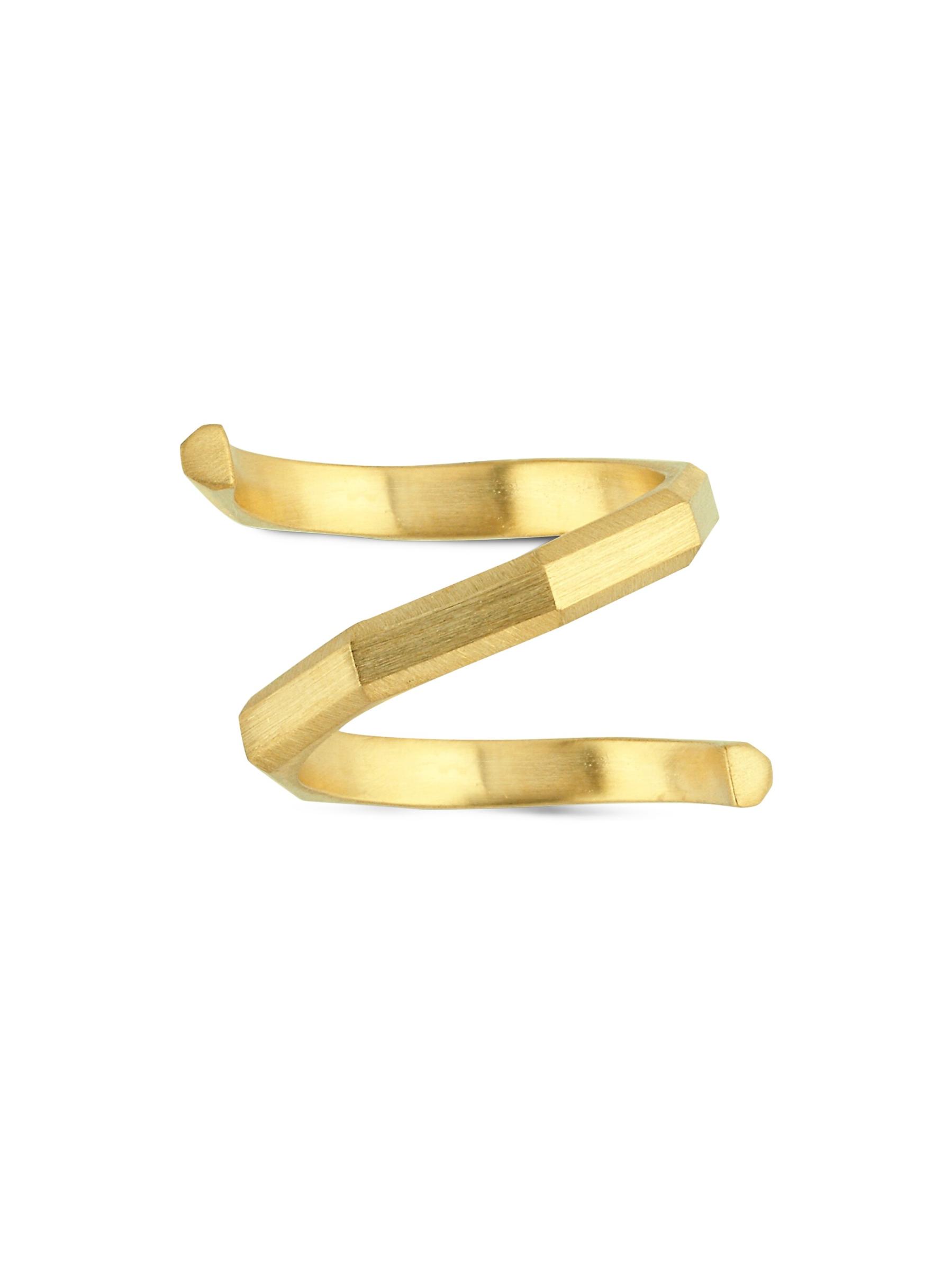 Shop Ascher - Luminescence 18K Gold Brushed Hypnosis Ring | Saks Fifth ...