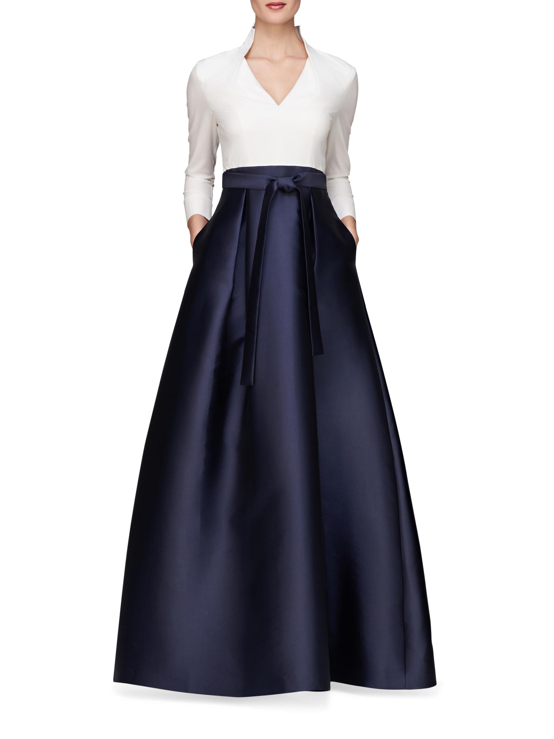 Shop Kay Unger - Phoebe Swan-Neck Gown | Saks Fifth Avenue Saks Fifth ...