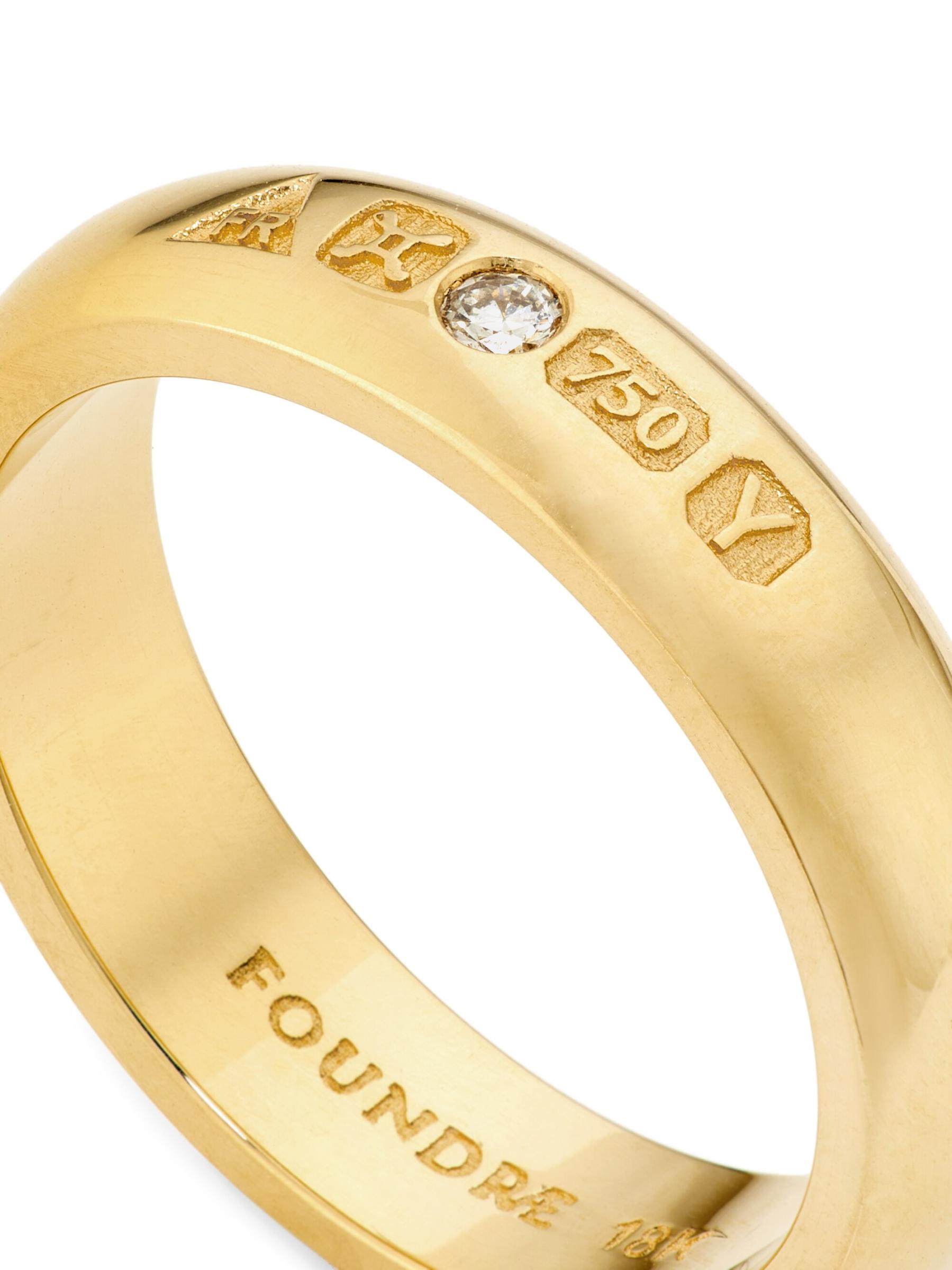 Shop Foundrae - True Love 18K Yellow Gold Engravable Ring | Saks Fifth ...